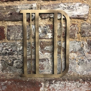 Gold Art Deco Metal Letters / Personalised Sign / Art Deco Decor / Gift ...