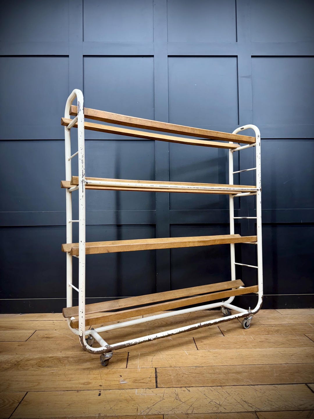 Vintage Industrial French Bakers Trolley Boulangerie Shoe Rack - Shop ...