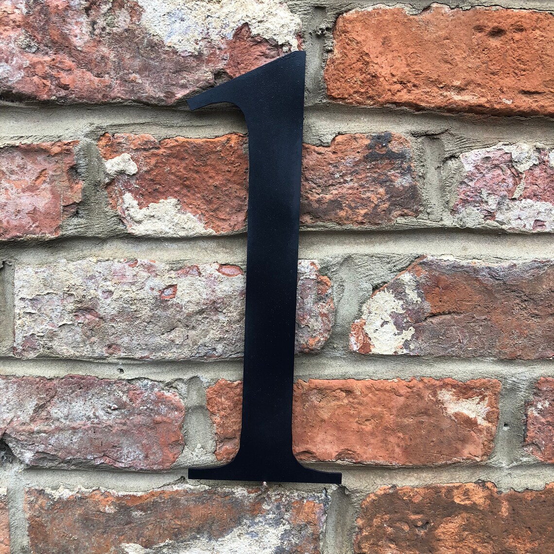 Large 12 Black Metal House Numbers Home Sign Vintage - Etsy