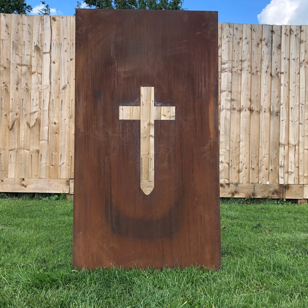 Garden Panel / Garden Cross Panel / Decorative Panel / Memorial ...