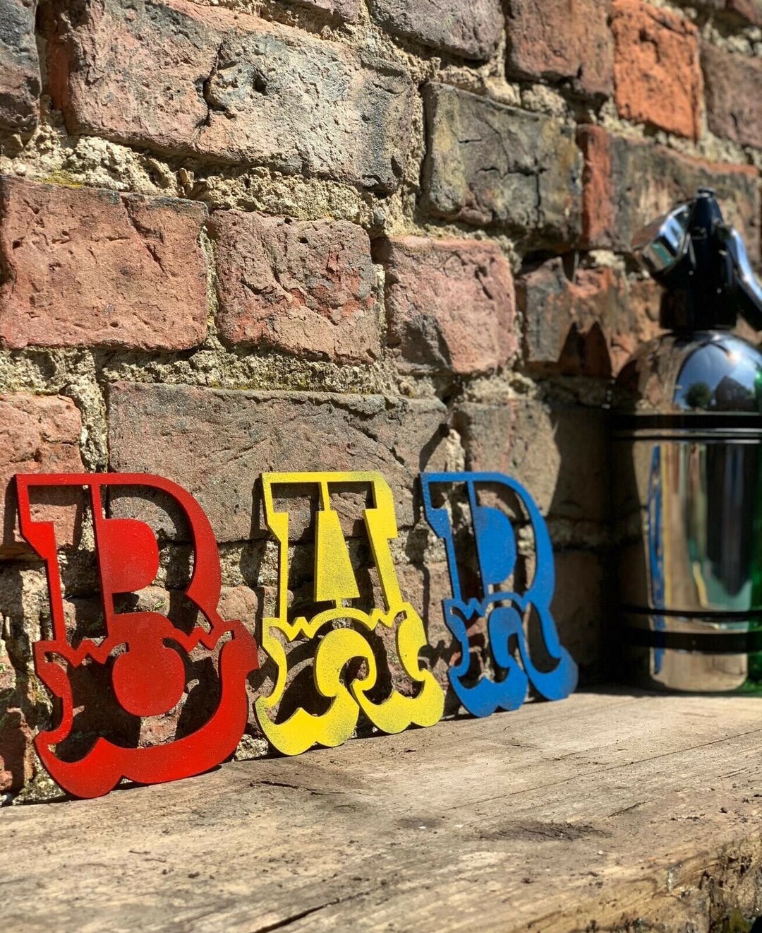 Rustic Bar Sign Carnival Letters Bar Decoration Home Bar - Etsy
