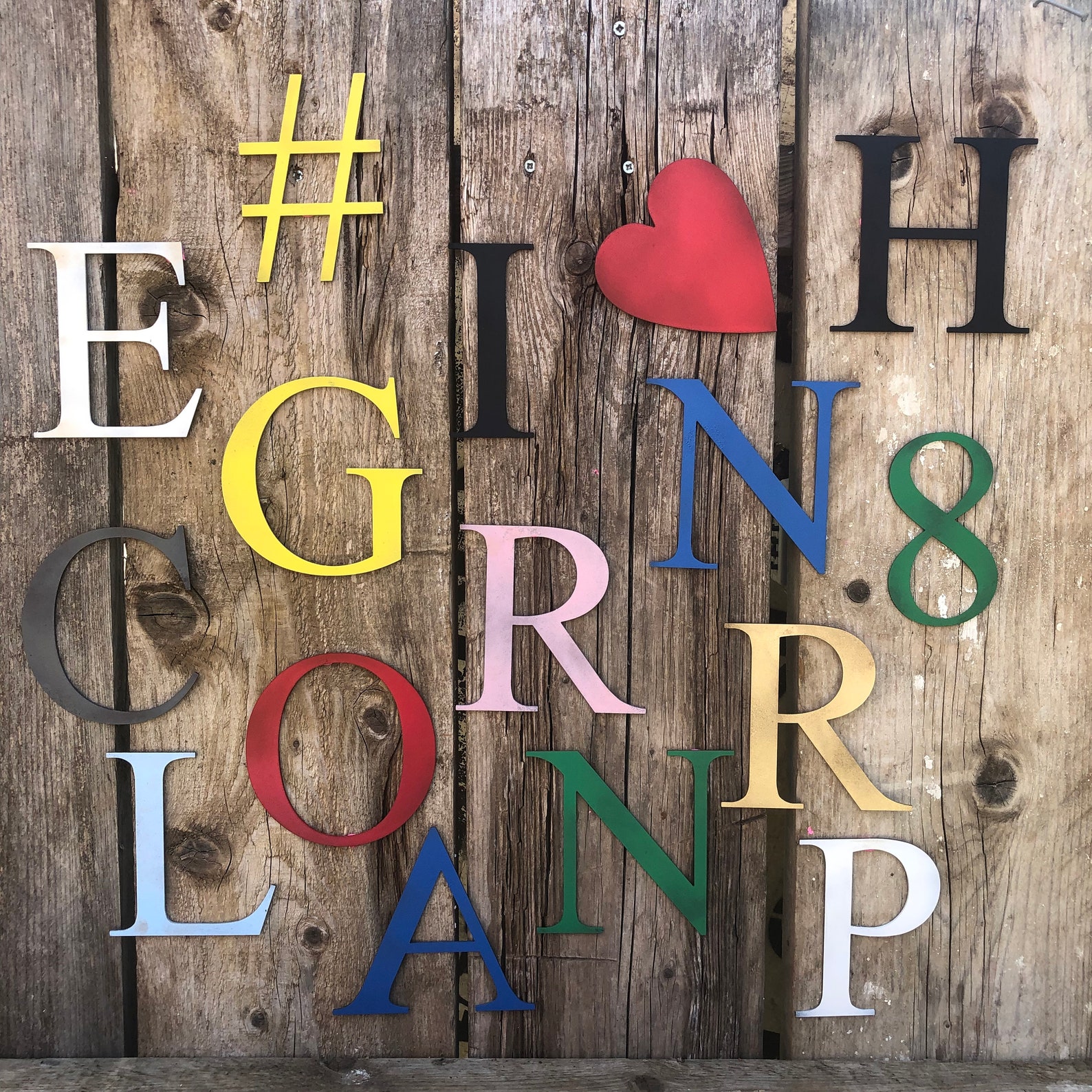 Rustic Metal Letters , Personalised Home Shop and Garden Sign ...