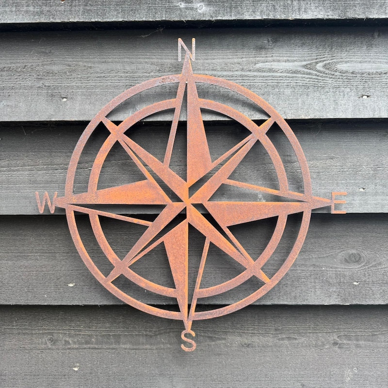 Rustic Compass Outdoor Decor - Etsy UK