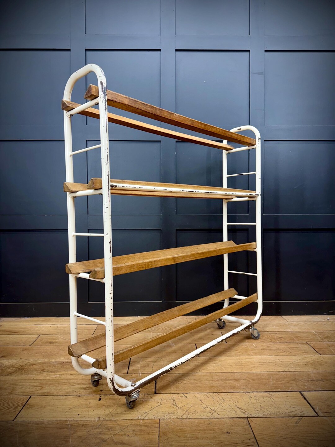 Vintage Industrial French Bakers Trolley Boulangerie Shoe Rack - Shop ...