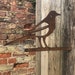Rusty Metal Magpie Garden Ornament , Garden Sign , Bird Decoration ...