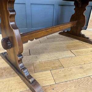 Vintage Ercol Refectory Table / Elm Dining Table / Large Kitchen Table ...