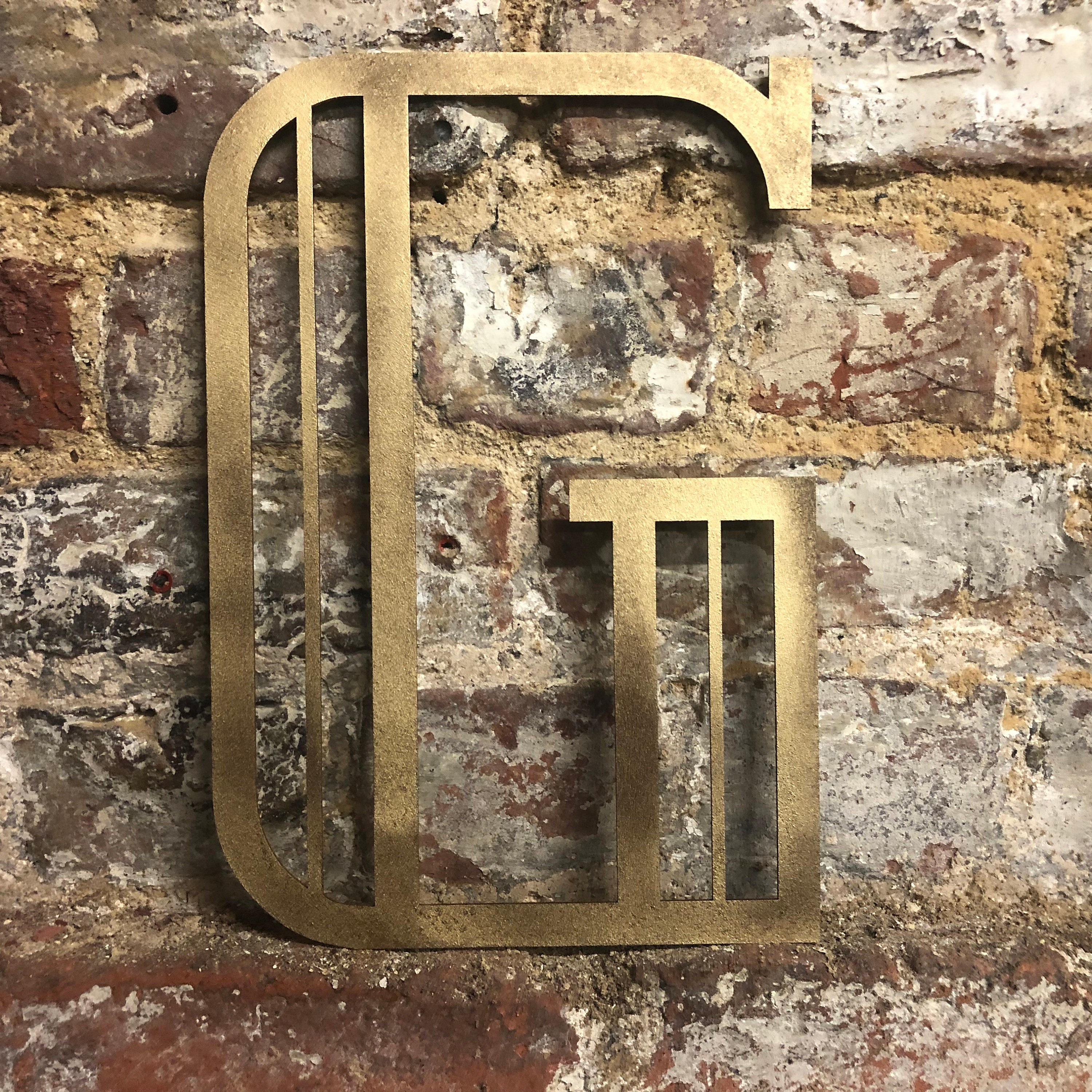 Gold Art Deco Metal Letters / Personalised Sign / Art Deco - Etsy UK