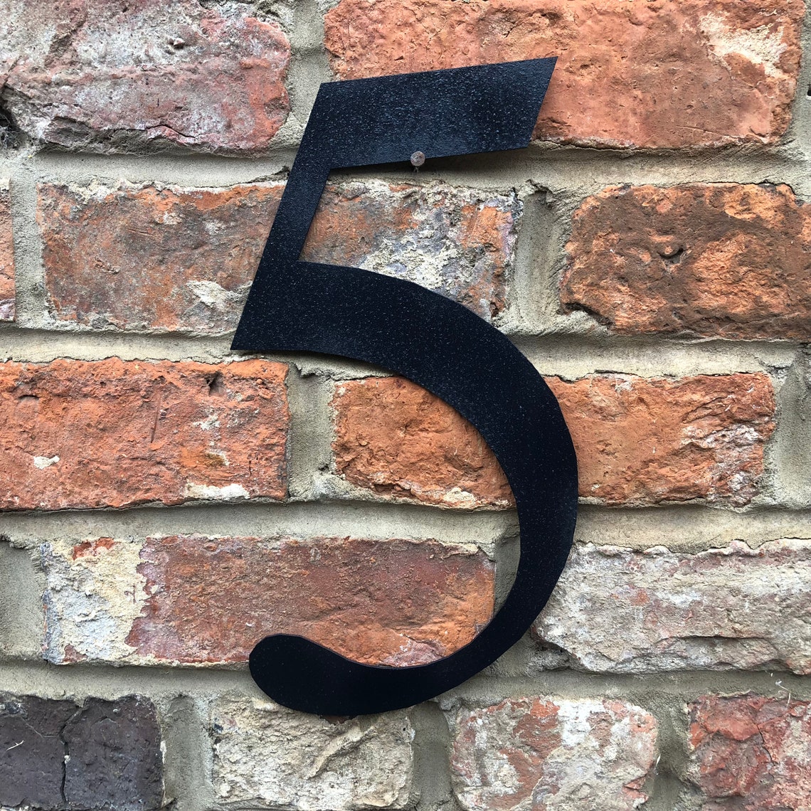 Large 12 Black Metal House Numbers Home Sign Vintage - Etsy