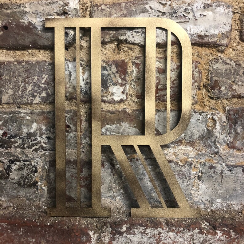 Gold Art Deco Metal Letters / Personalised Sign / Art Deco - Etsy UK