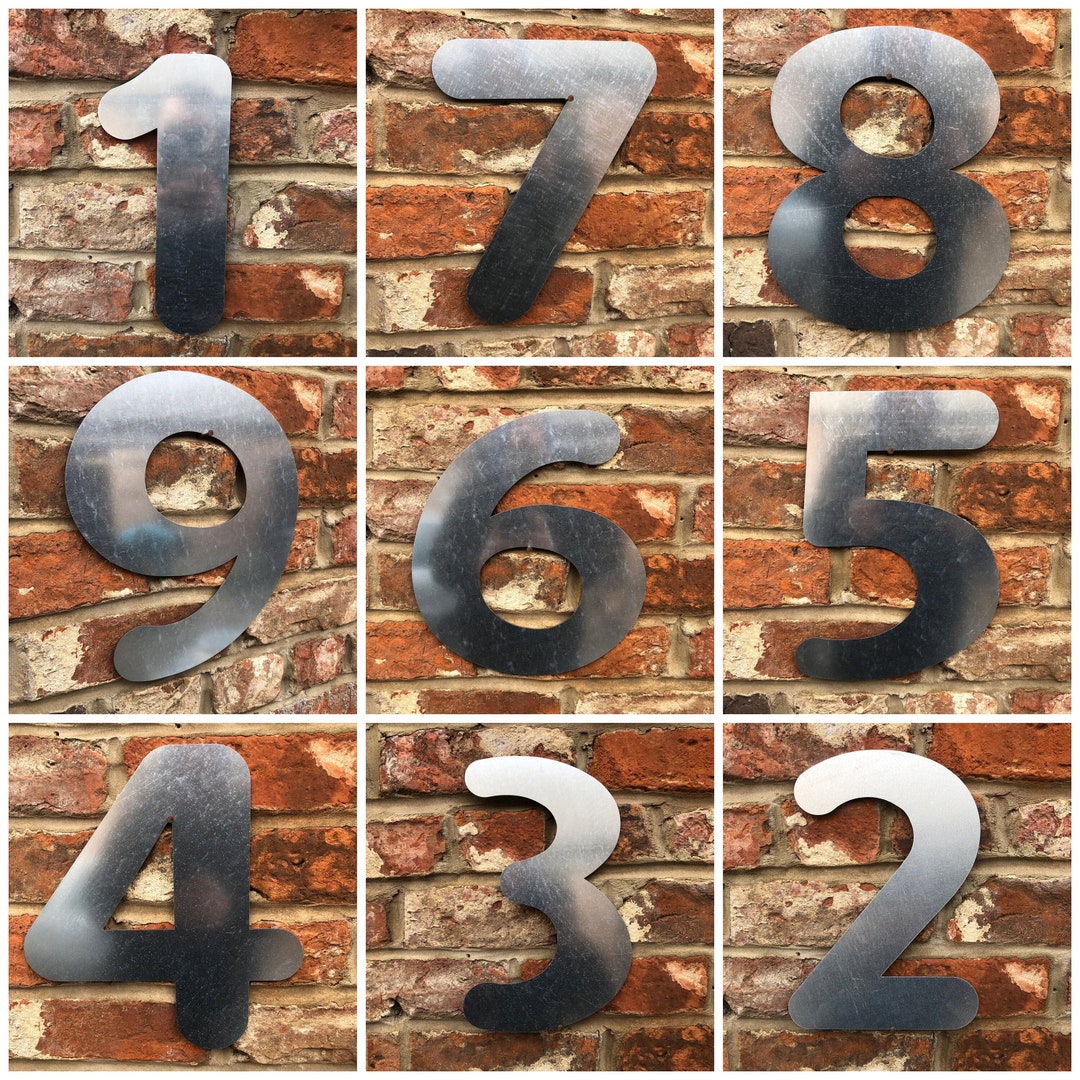 Big Metal House Numbers , Door Numbers for Any Home , Shop , Office ...