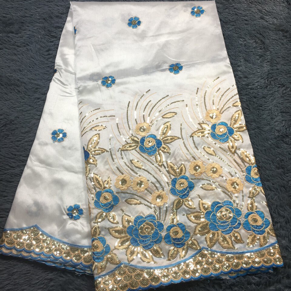 Multi Color African George Lace Fabric With Sequin Lace Nigerian George ...