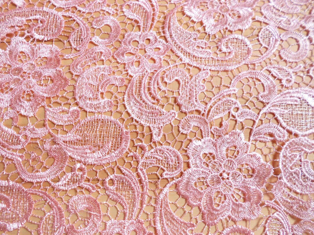5yards Best-selling Nigerian Lace Fabrics Pink African Cord Lace Fabric ...