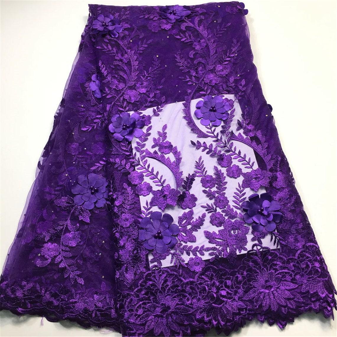 Royal Blue African Lace Fabric 2021 High Quality Lace French - Etsy