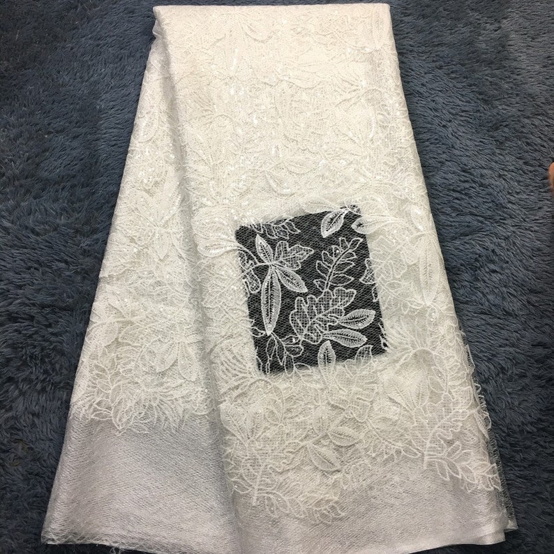 French Net Lace Fabric 2021 Latest African Guipure Lace Fabric With ...