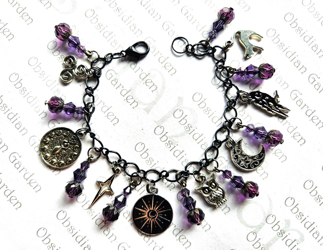 MORANNA Magick Wicca Pagan Hand Made Original Charm Bracelet - Etsy