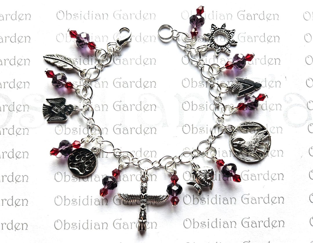 Purple & Red NATIVE AMERICAN / First Nation Hand Made Original Charm ...