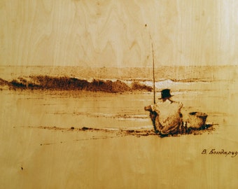 Wood Burning Landscape - Etsy