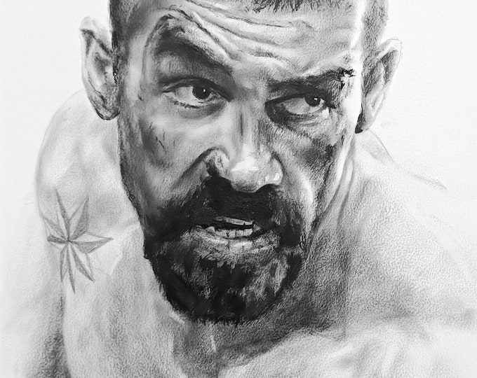 Original Charcoal Drawing of Yuri Boyko From the Film "undisputed ...