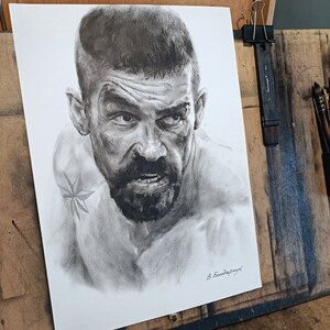 Original Charcoal Drawing of Yuri Boyko From the Film undisputed ...