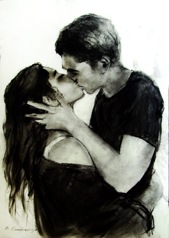 sketches-of-couples-kissing