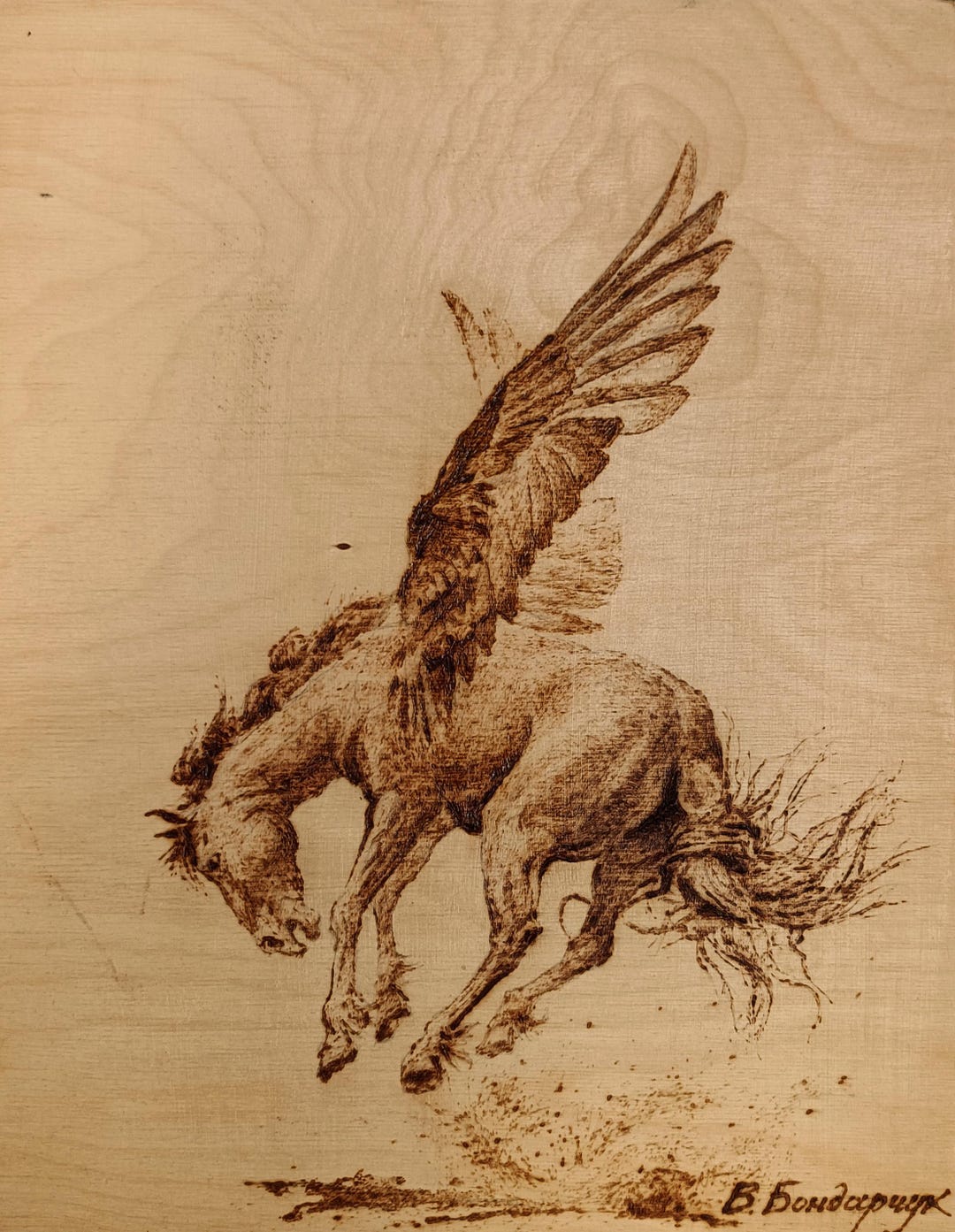 Original Realistic Hand Wood Burning Art: One of a Kind Pyrography ...