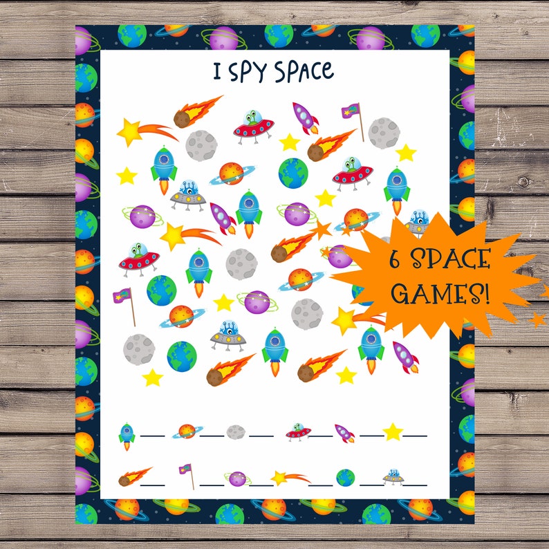 Space Game Bundle, Space Party Game, Digital Download, Instant Download ...