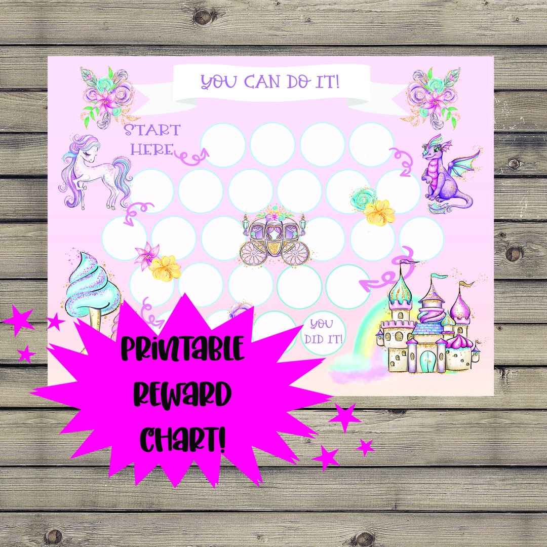 Unicorn Reward Chart, Unicorn Behavior Chart, Kids Reward Chart ...