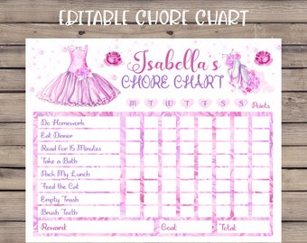 Ballet Reward Chart | Etsy