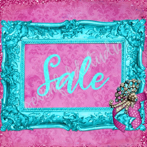 Hot Pink y Aqua Shop Banner, Hot Pink Banner Set, Aqua Etsy Banner ...