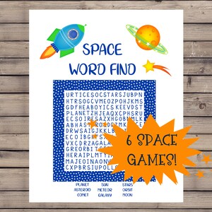 Space Game Bundle, Space Party Game, Digital Download, Instant Download ...