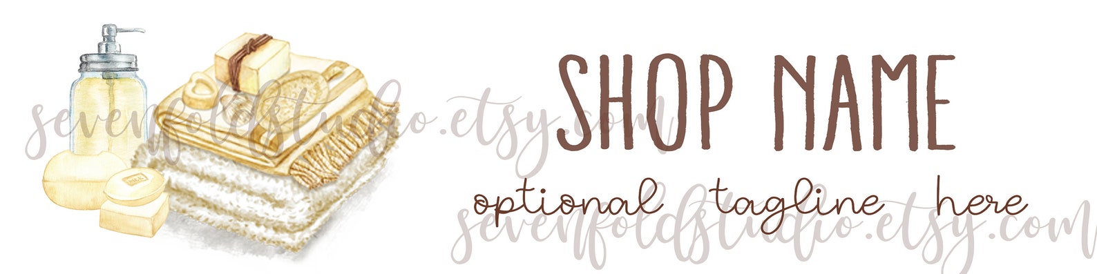 Soap Themed Cover Photo, Homemade Soap Shop Banner, Soap Shop Set ...