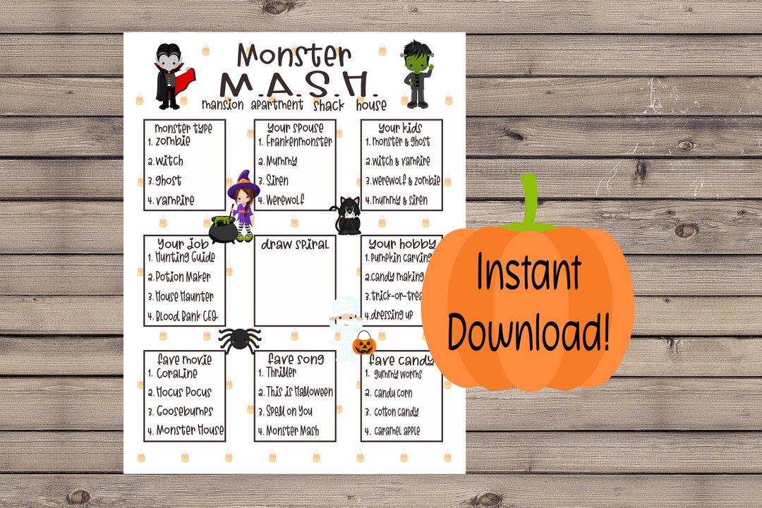 Jeu dHalloween, Jeu dHalloween Mash, Jeu de purée de monstres, Jeu de ...