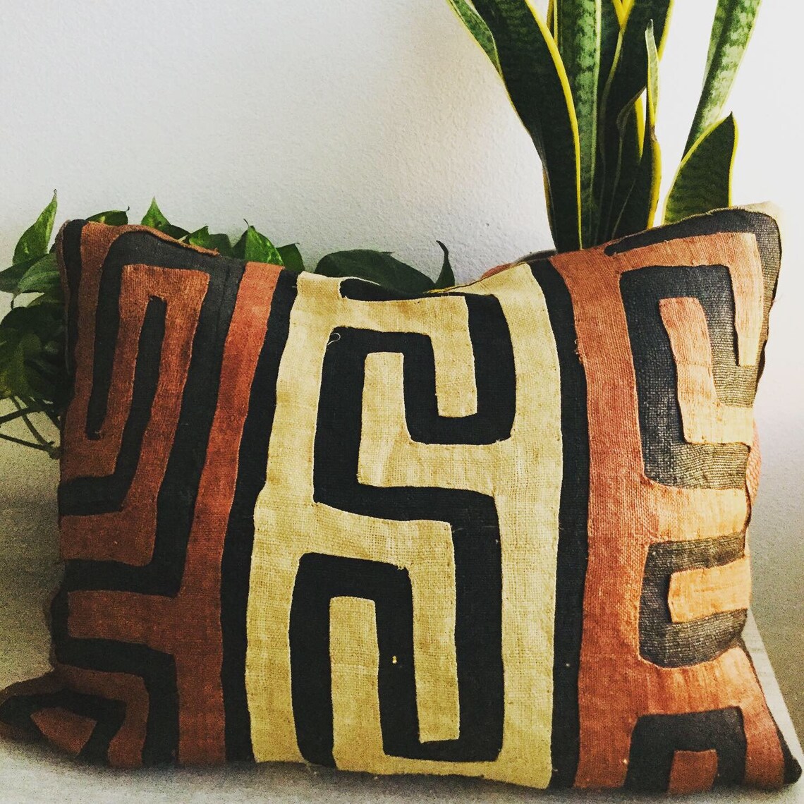 Kuba cloth lumbar | Etsy