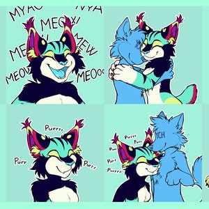 One Custom Furry Telegram Sticker - Etsy
