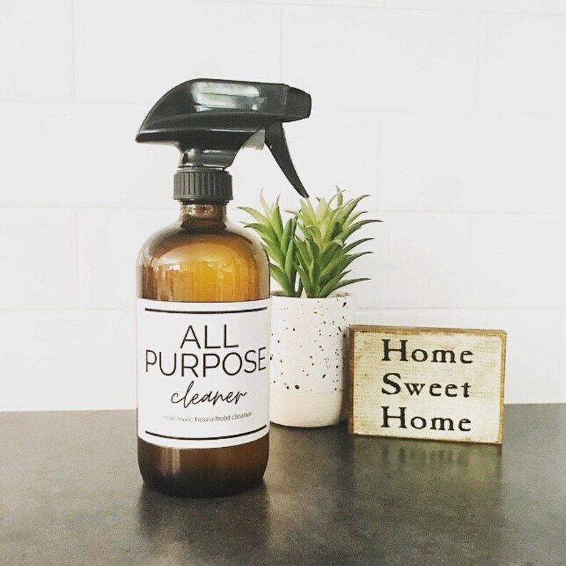 Printable All Purpose Cleaner Label//essential Oil Label//instant ...