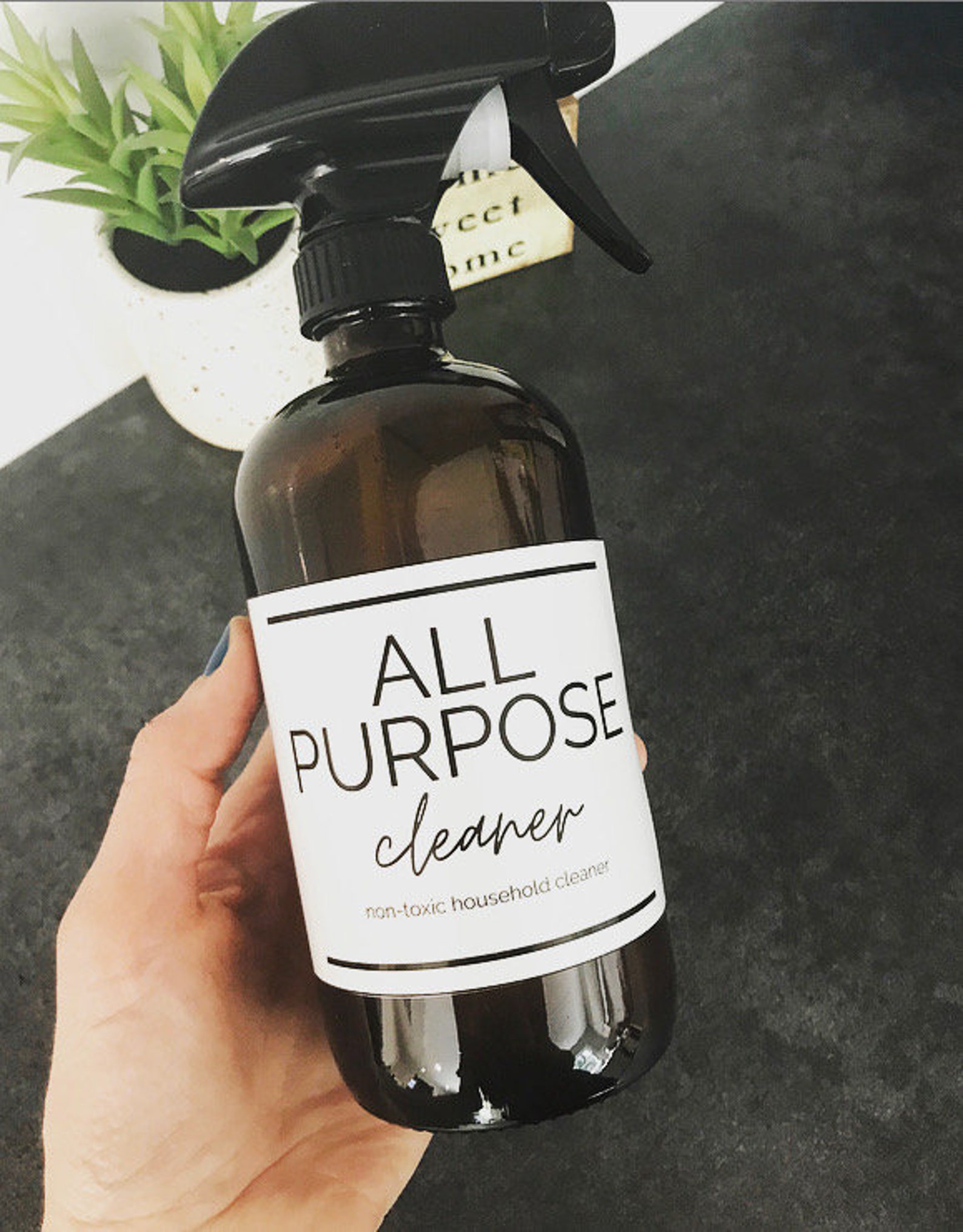 Printable All Purpose Cleaner Label//essential Oil Label//instant ...