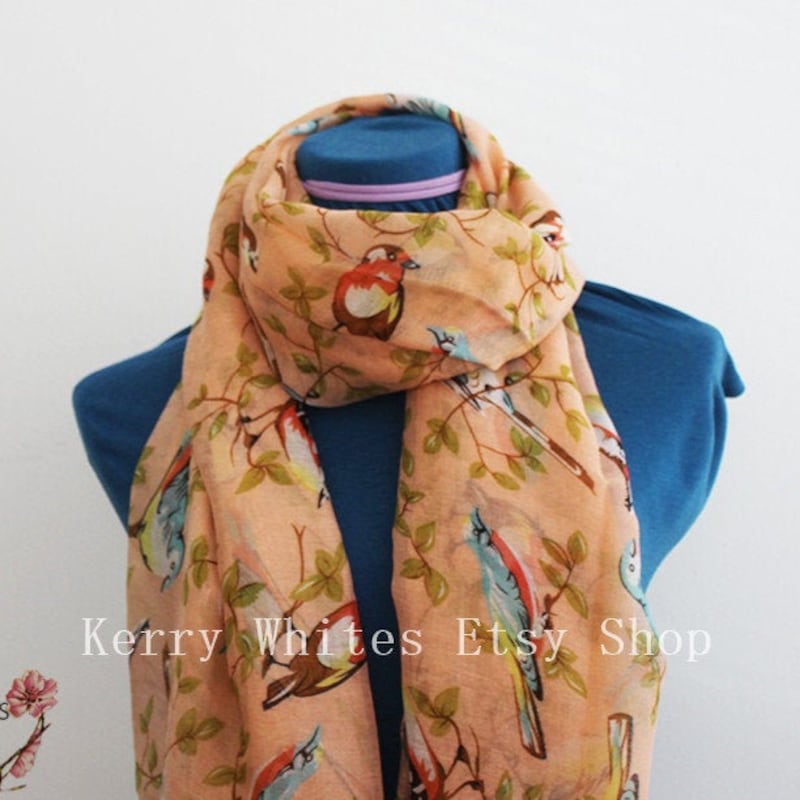 Bird Scarf - Etsy