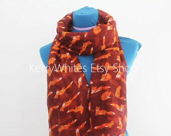 Fox scarf | Etsy