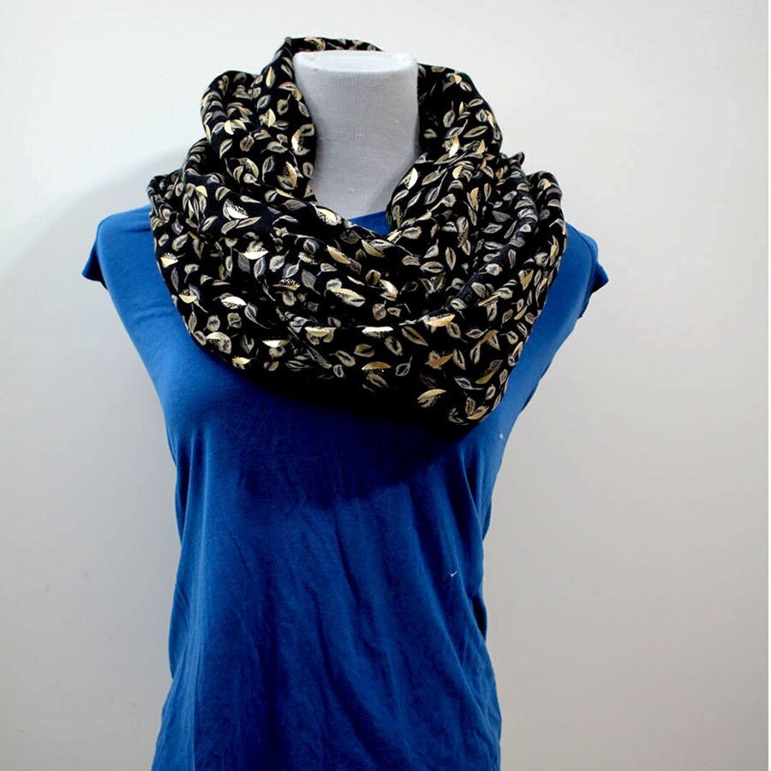 Leaf Botanical Scarf, Light Weight Soft Voile Scarves for Women, Raw ...