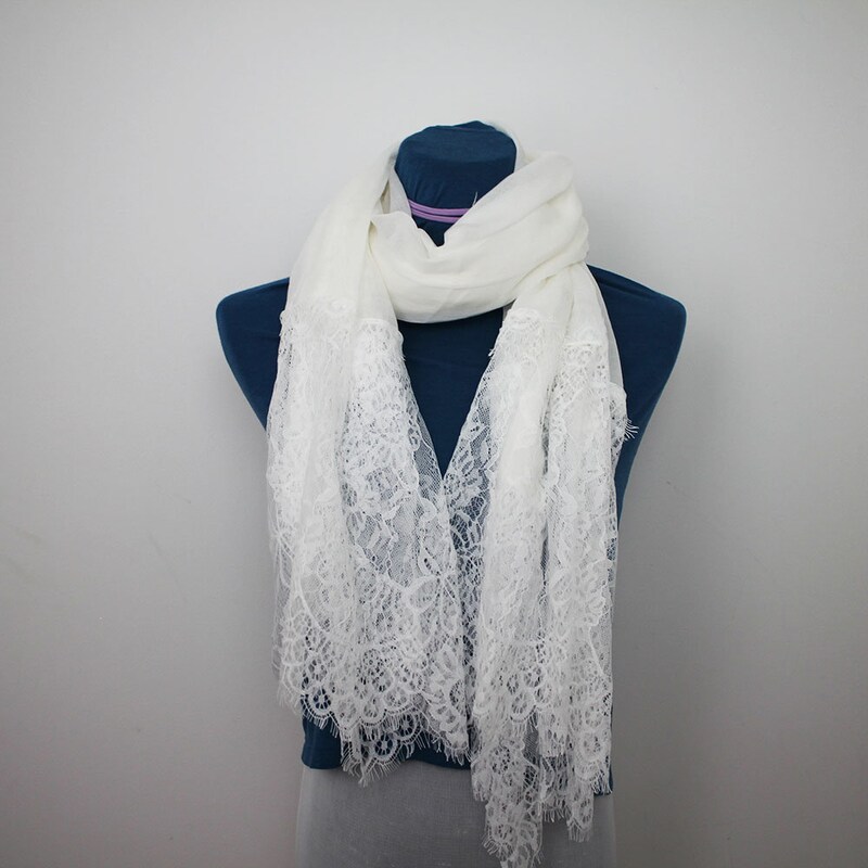 Lace Scarf - Etsy
