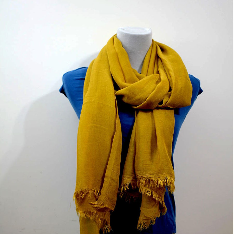 Boho Long Scarf Blush Pink Wrap Botanical Beach Sarong Gift for Her Raw ...