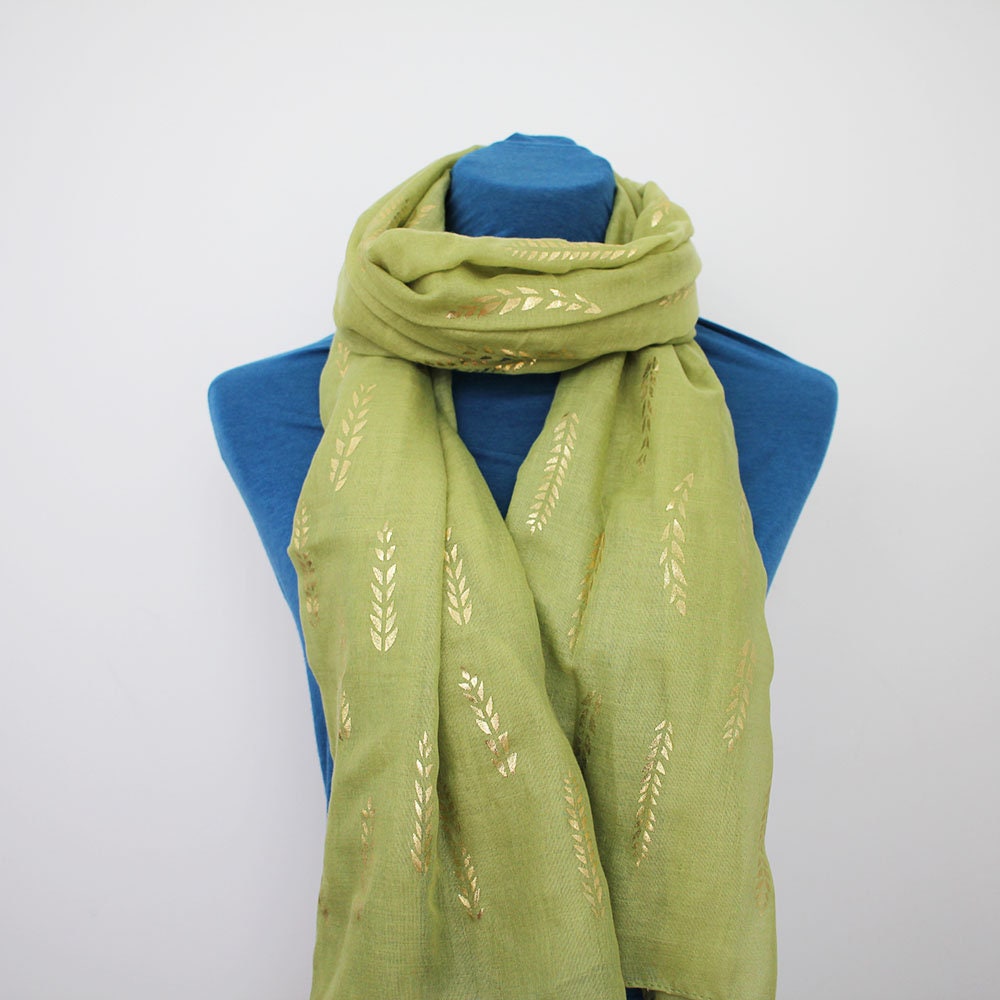 Infinity Bufanda metalizada oro hoja bufanda shawl envoltura - Etsy España