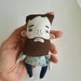 Mini Man Rag Doll, Fabric Bearded Man Doll, Man Beard Doll,handmade ...