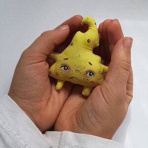 Tiny Piece of Cheese Textile Brooch, Cute Cartoon Cheese Toy, Funny ...