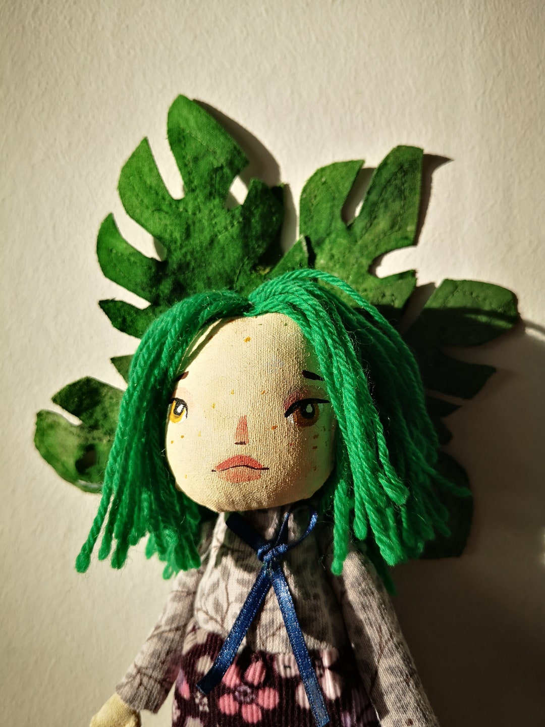Monstera Doll,plant Succulent Toy, Flower Lover Gift,fake Tropical Palm ...
