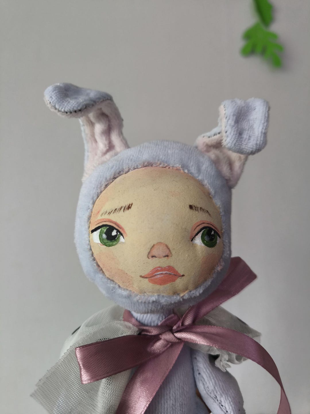 Blue Funny Hare Doll, Bunny Fantasy Forest Animal,outfit Rabbit, Unique ...