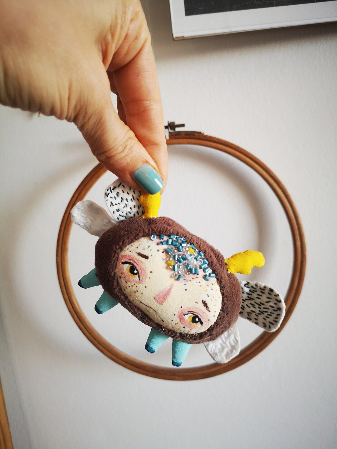 Insect Pin Funny Accessory, Anthropomorphic Brooch Mole, Bug Broach ...