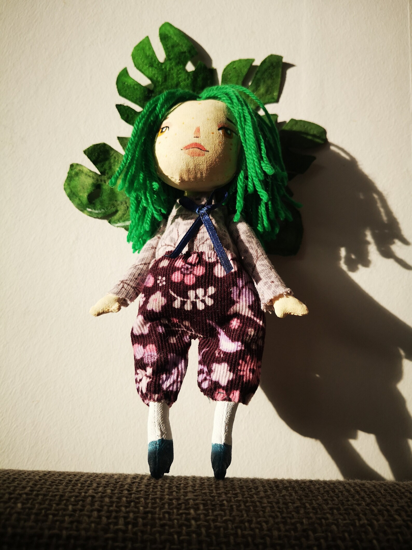 Monstera Doll,plant Succulent Toy, Flower Lover Gift,fake Tropical Palm ...