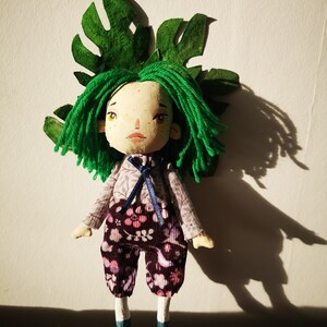 Monstera Doll,plant Succulent Toy, Flower Lover Gift,fake Tropical Palm ...