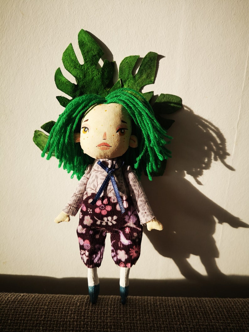 Monstera Doll,plant Succulent Toy, Flower Lover Gift,fake Tropical Palm ...